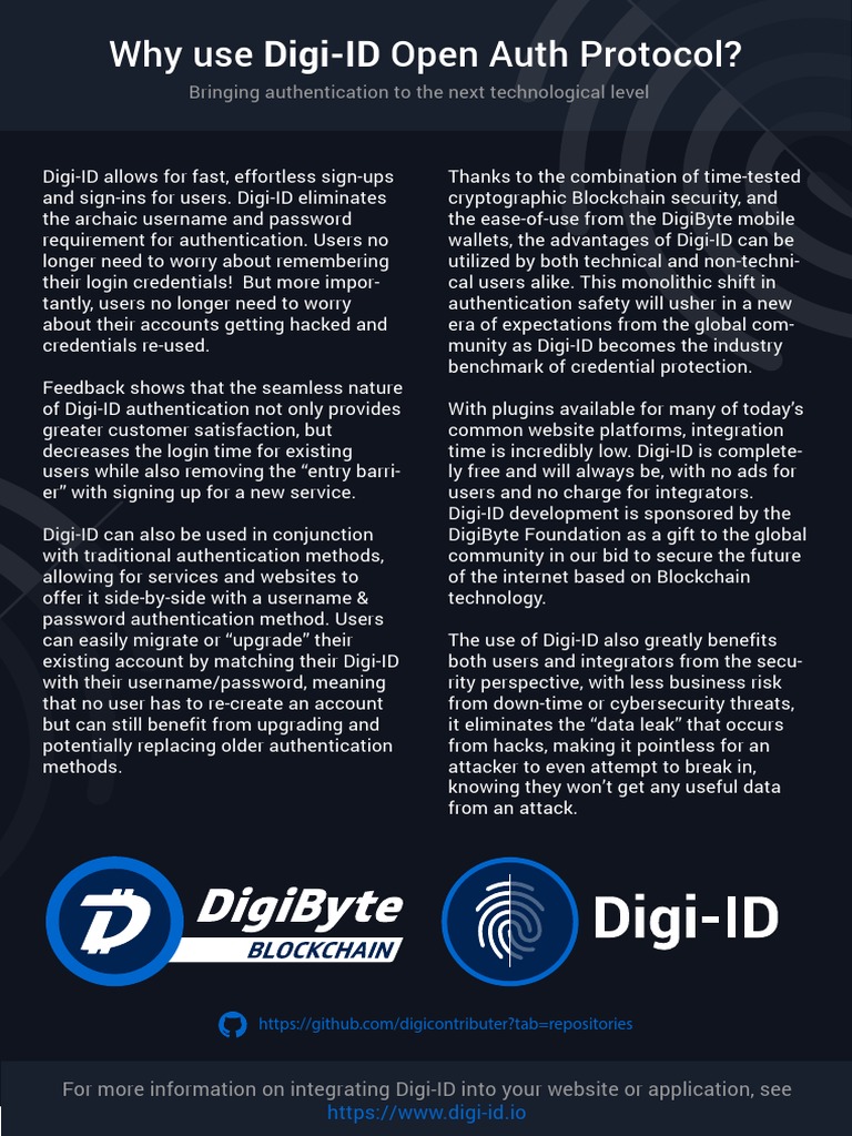 Introduction To Digi-ID | PDF | Password | User (Computing)