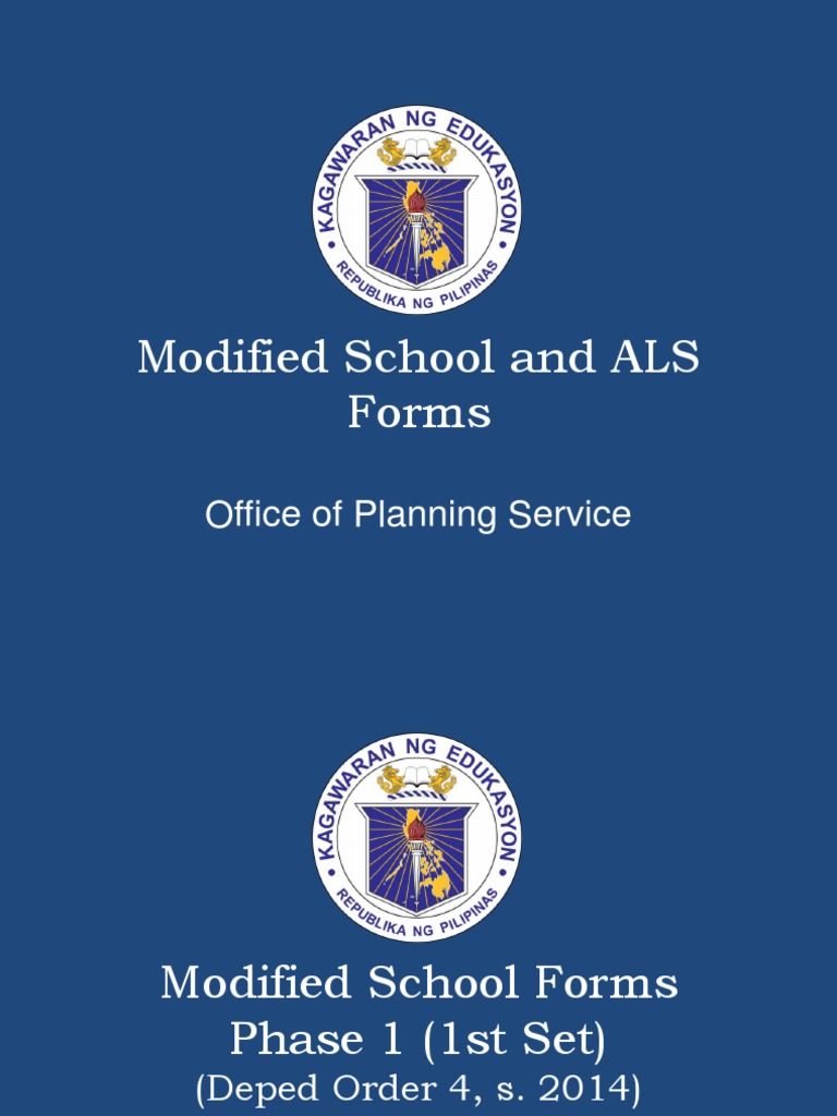 Modified School Forms Overview Master Plan | PDF | Behavior ...