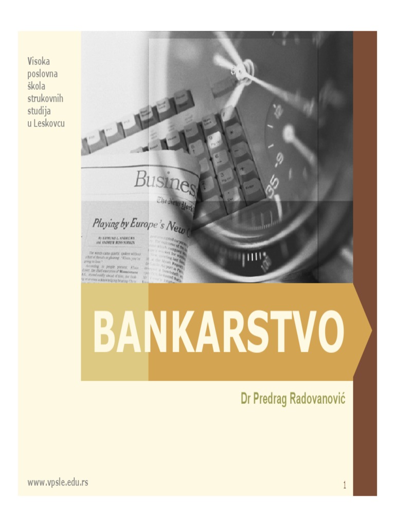 Bankarstvo PDF | PDF