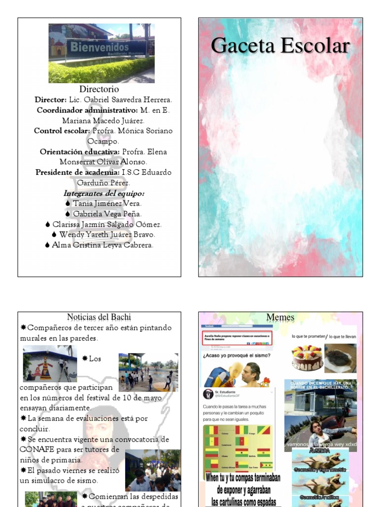 Gaceta Escolar: Noticias y Eventos | PDF | Sports | Leisure