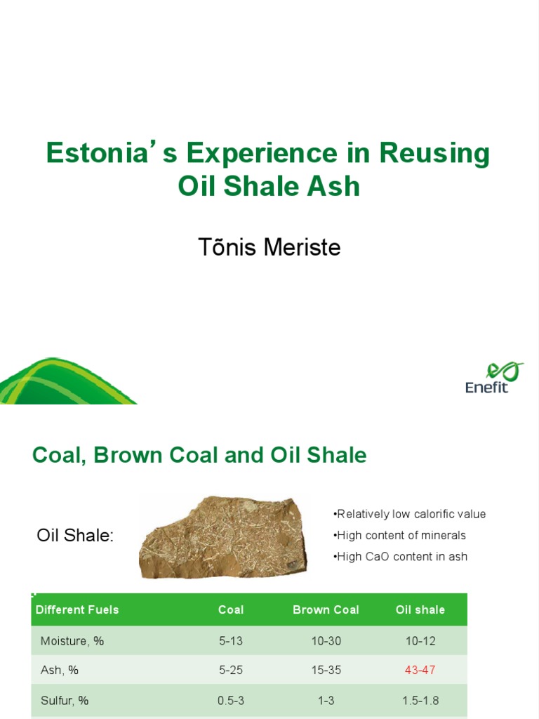 Estonia's Experience in Reusing Oil Shale Ash PDF | PDF | Fly Ash | Coal