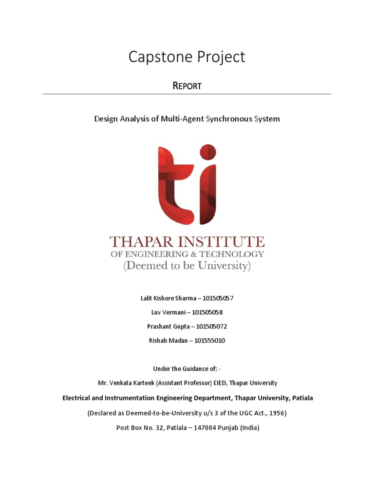 Capstone Project | PDF | Distributed Computing | Smart Grid