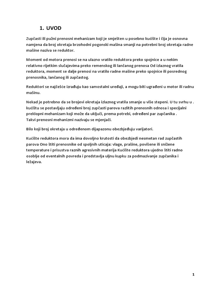 Dvostepeni Reduktor | PDF