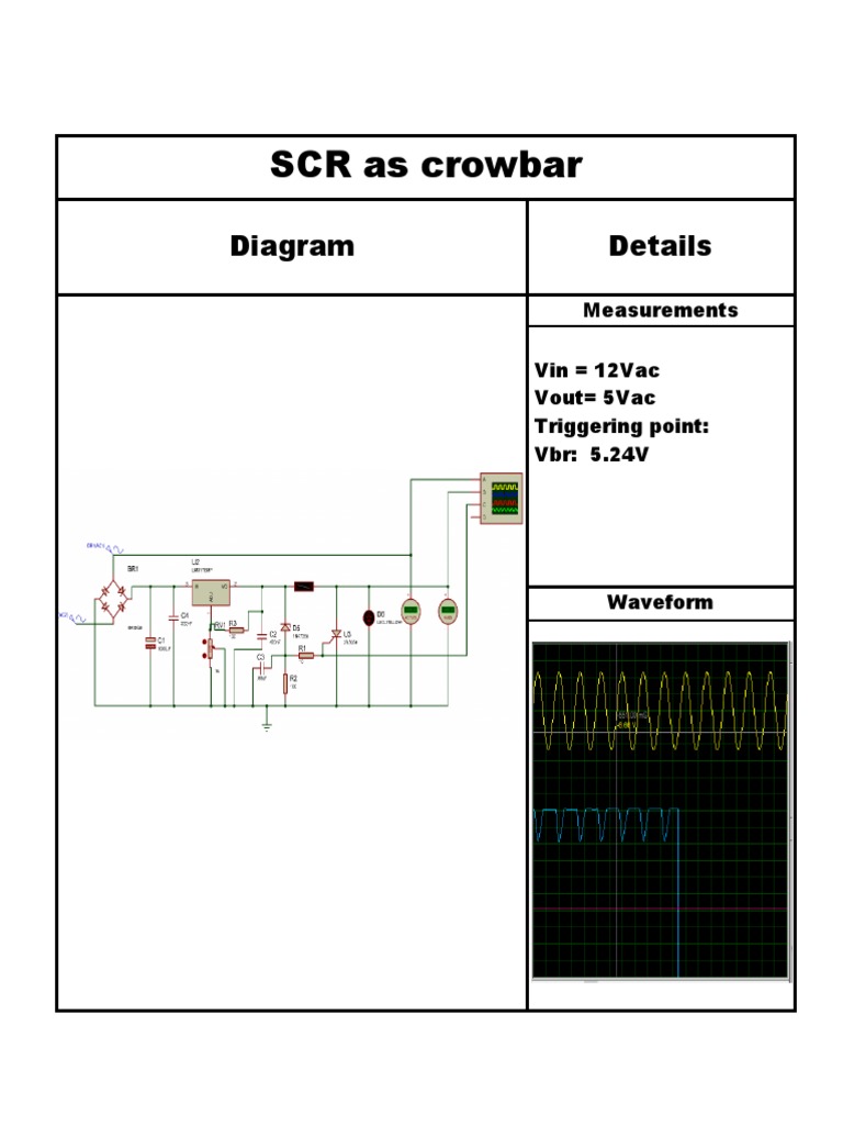 SCR As Crowbar: Diagram Details | PDF