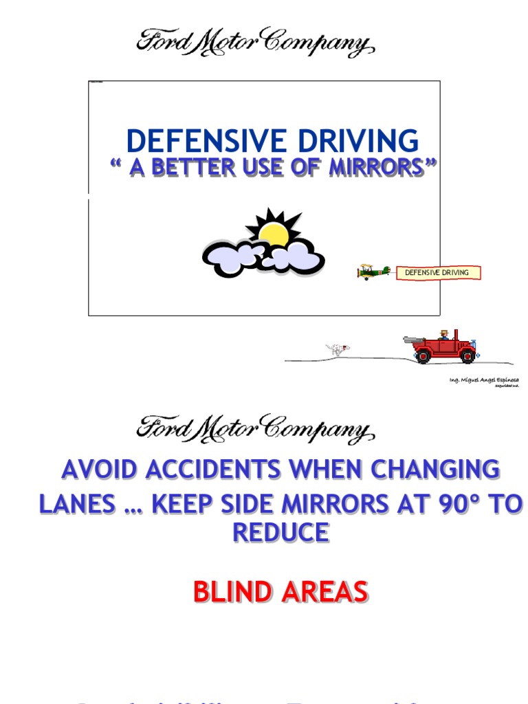 Mirror Use Defensive Driving - Pps | PDF | Traffic Collision | Road Safety