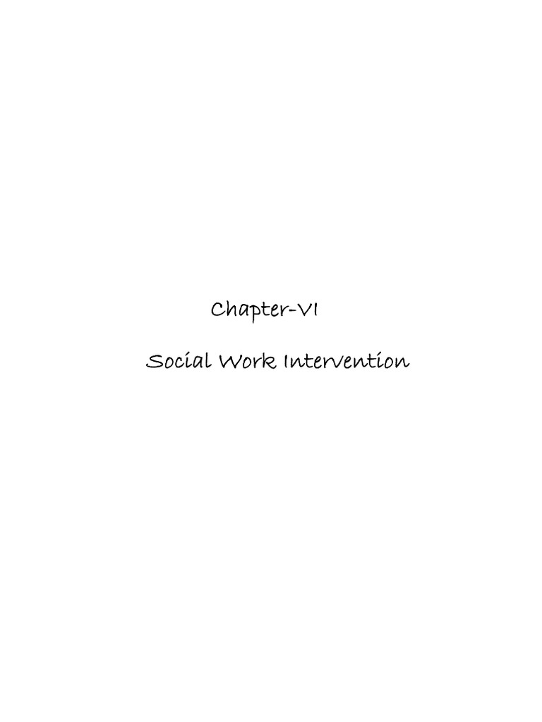 Social Work Intervention | PDF | Social Group | Social Work
