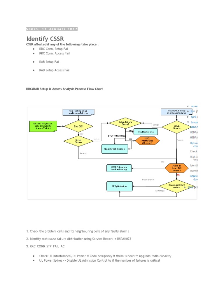CSSR Analysis Process and Root Cause Identification | PDF | Electrical Engineering ...