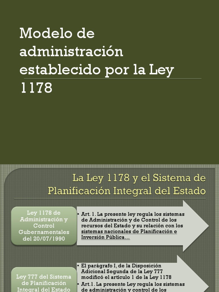 Ley 777: Sistema de Planificación Integral | PDF | Planificación | Presupuesto