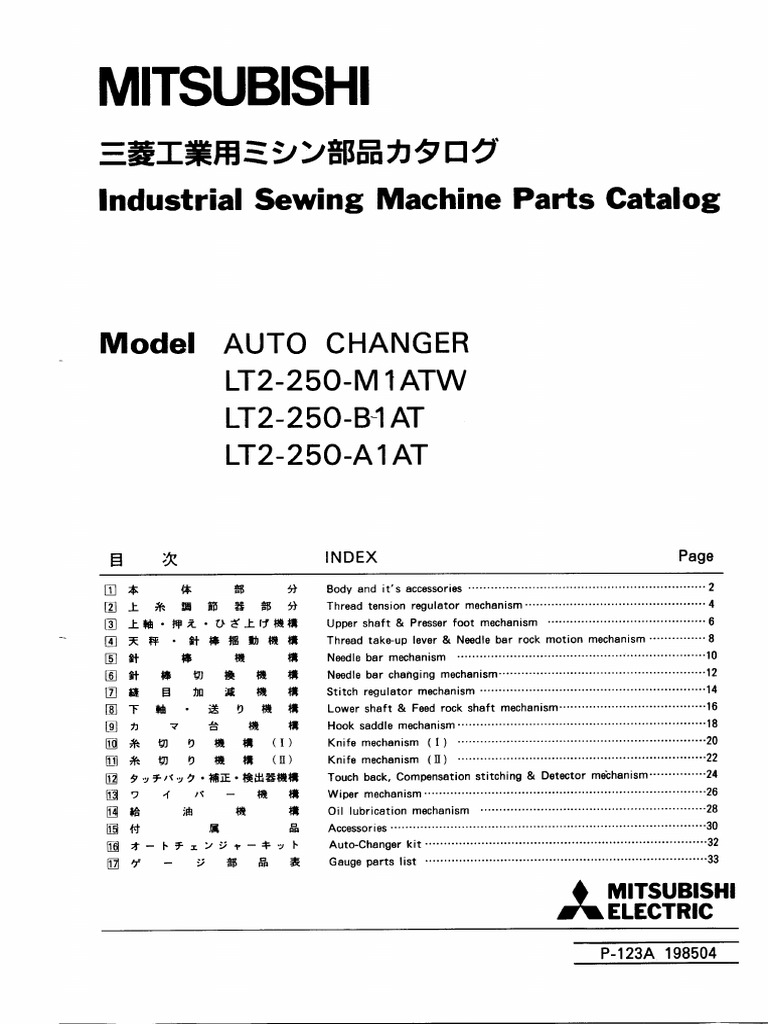 Partsbook Mitsubishi LT2 250 | PDF