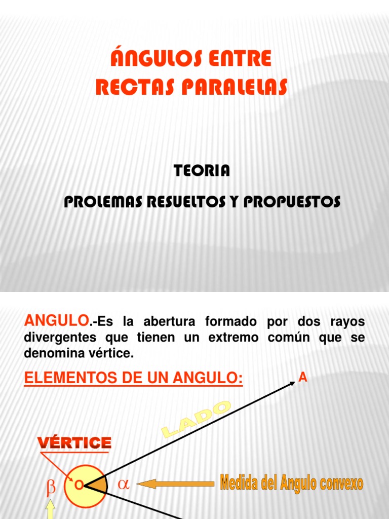 Ángulos Entre Rectas | Perpendicular | Geometria clasica