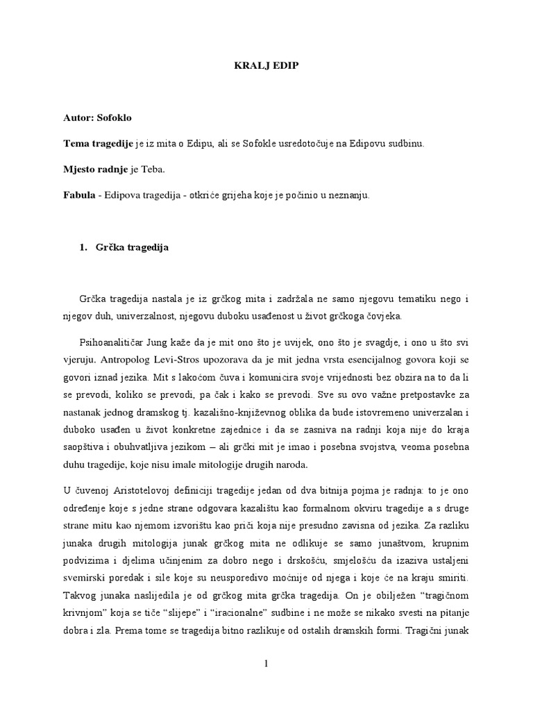 Kralj Edip | PDF