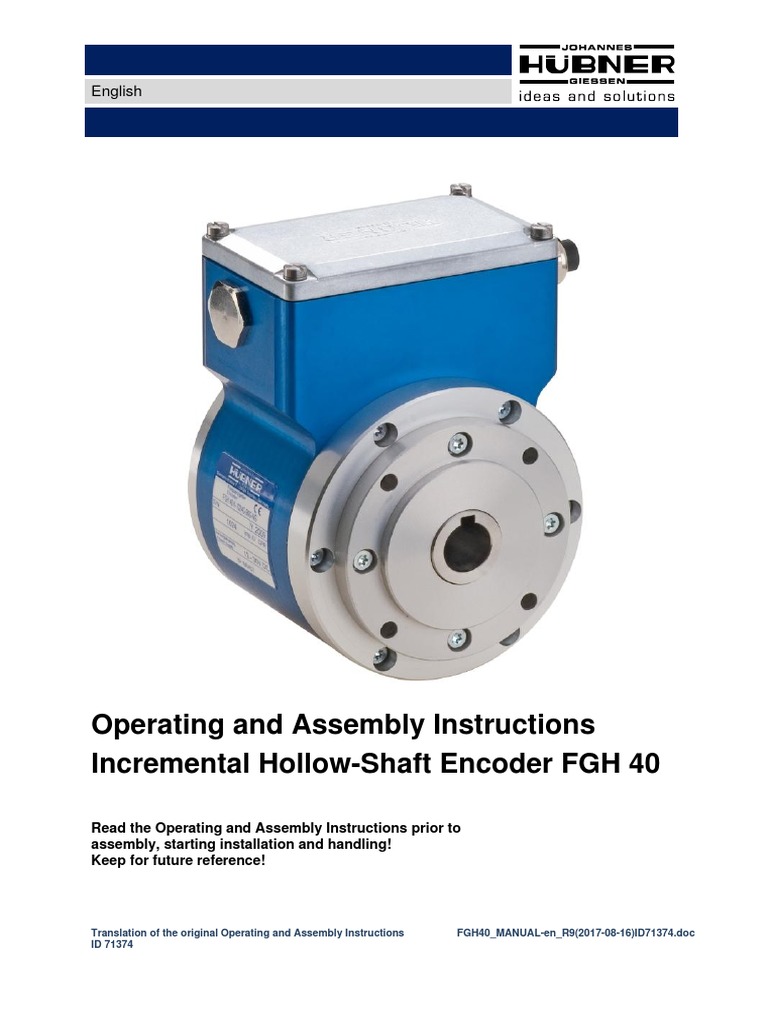 User-Manual FGH40 en | PDF | Screw | Electrical Connector