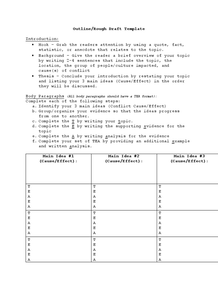 Outline Template | PDF