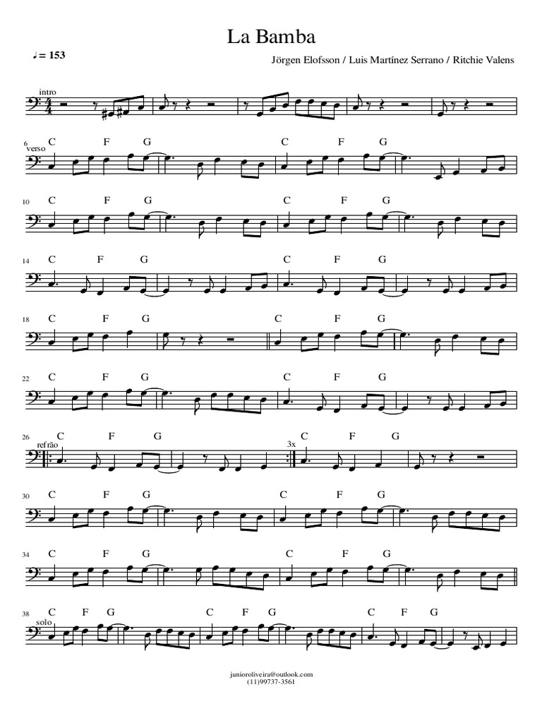 La Bamba: Jörgen Elofsson / Luis Martínez Serrano / Ritchie Valens 153 ...