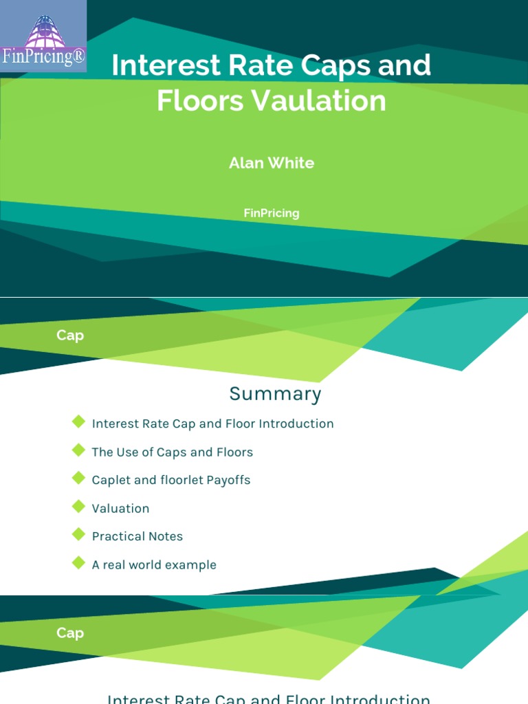 Understanding Interest Rate Caps and Floors Valuation | PDF | Market ...