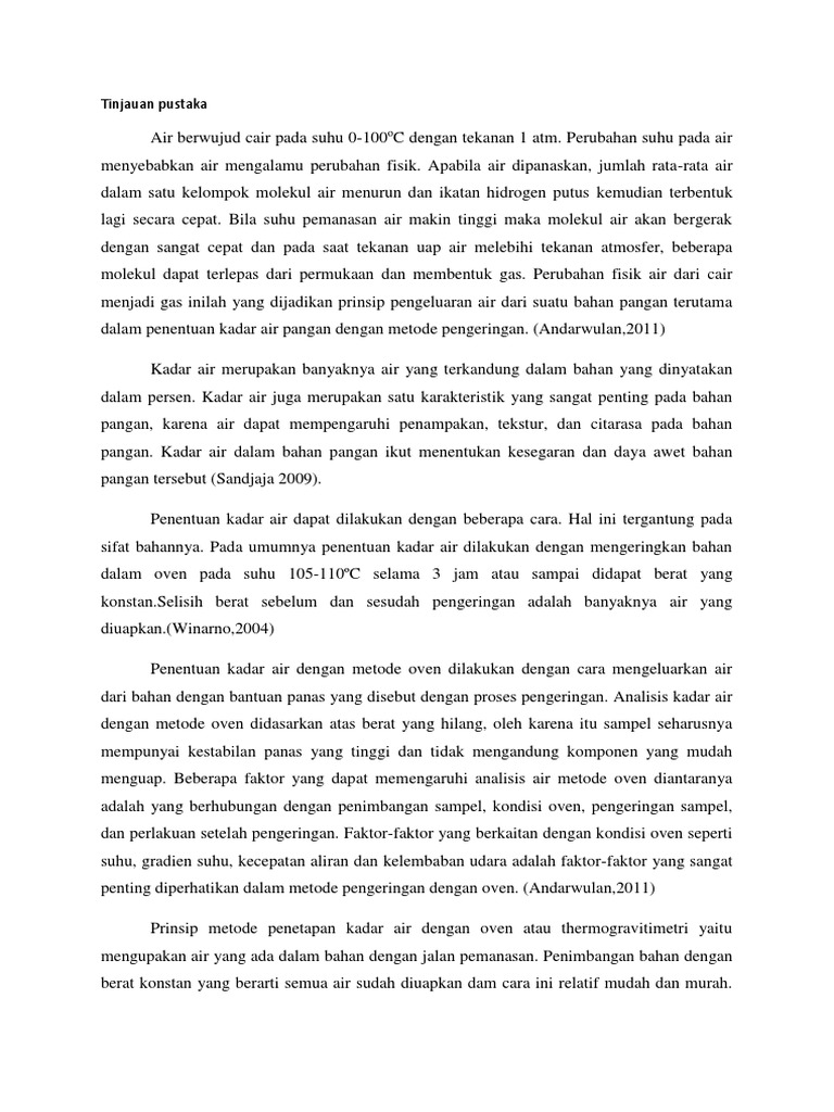 Tinjauan Pustaka Air | PDF