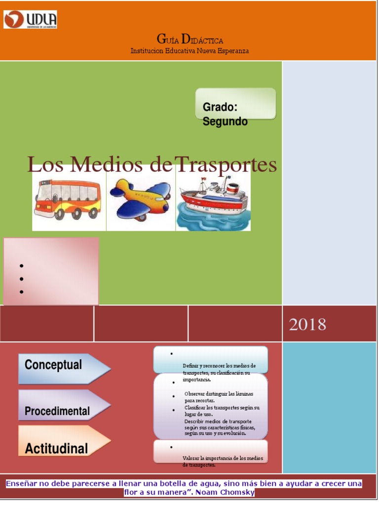 Guia Medios de Transporte | PDF | Transporte | Naturaleza