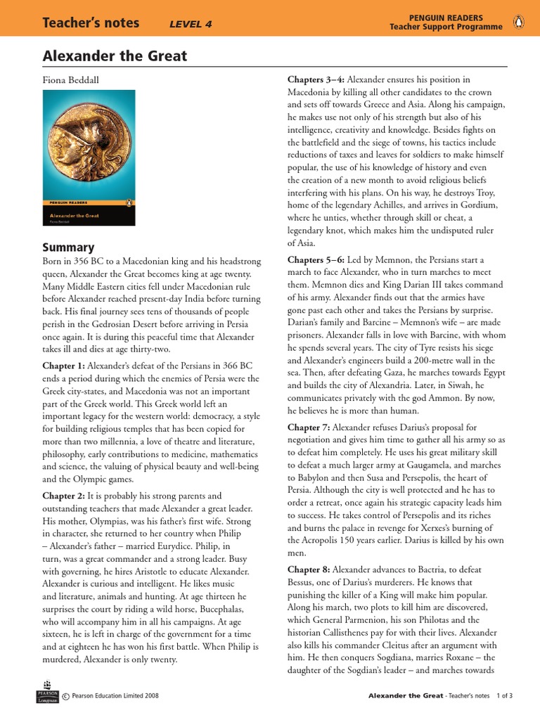 Alexander The Great PDF | PDF | Alexander The Great | Macedonia ...