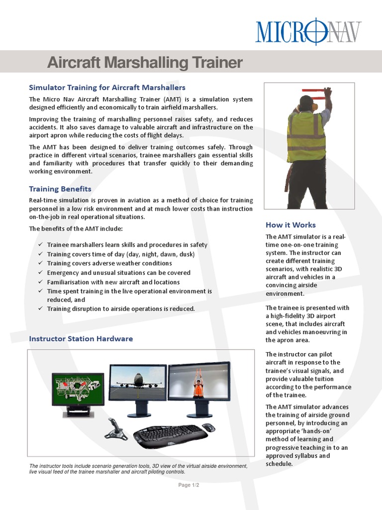 Aircraft Marshalling Trainer | Trainer (Aircraft) | Simulation