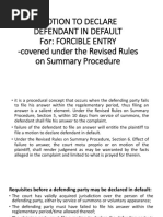 Motion To Declare Defendant in Default | PDF