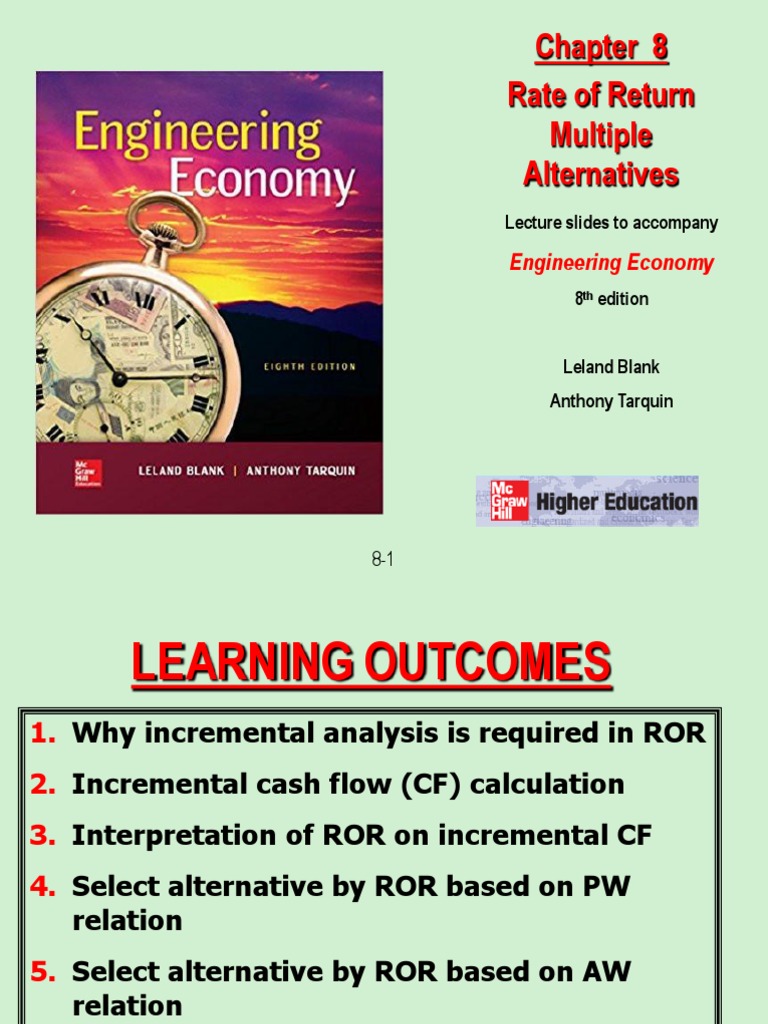 Chapter 8 - ROR Analysis For Multiple Alternatives | PDF | Investing ...