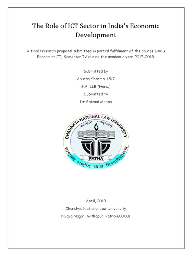 Role of IT Sector in India's Economic Development. | PDF | Business ...