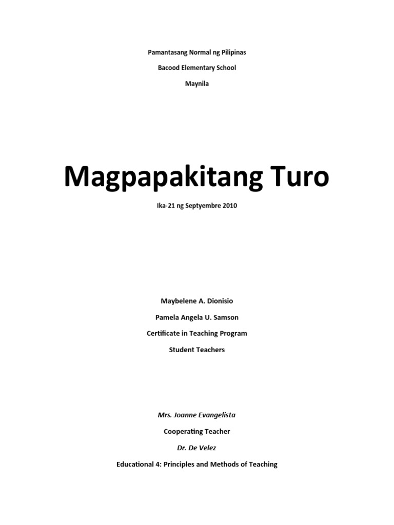 Makabayan 2 Detailed Lesson Plan | PDF