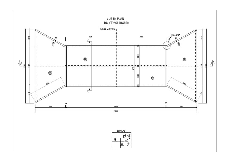 Vue en Plan Dalot Pfe Dalot 2x3.00x3.00 2016 Final - pdf3 | PDF