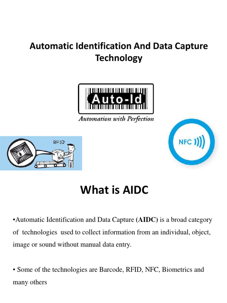 Understanding AIDC Technology | PDF | Radio Frequency Identification ...