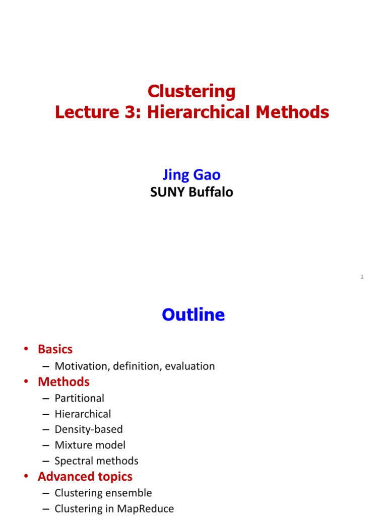 Clustering Hierarchical PDF | PDF | Cluster Analysis | Algorithms