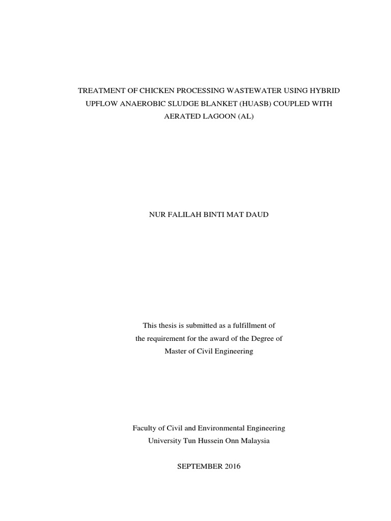 Nur Falilah Mat Daud | PDF | Sewage Treatment | Anaerobic Digestion