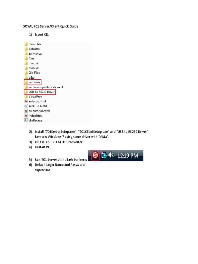 701 Server - Client Quick Manual (24 NOV 2011) | PDF 701 Server - Client Quick Manual (24 NOV 2011) | PDF