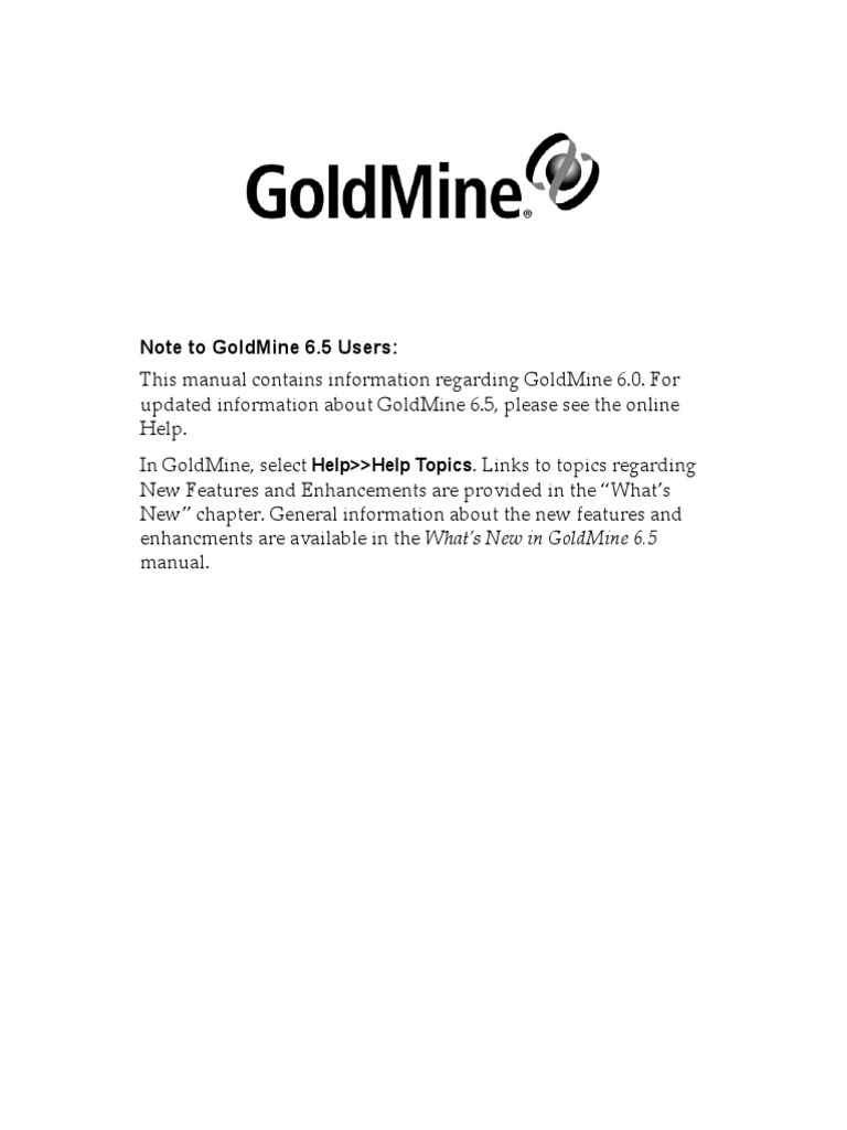 Administrating GoldMine | PDF | License | Assignment (Law)