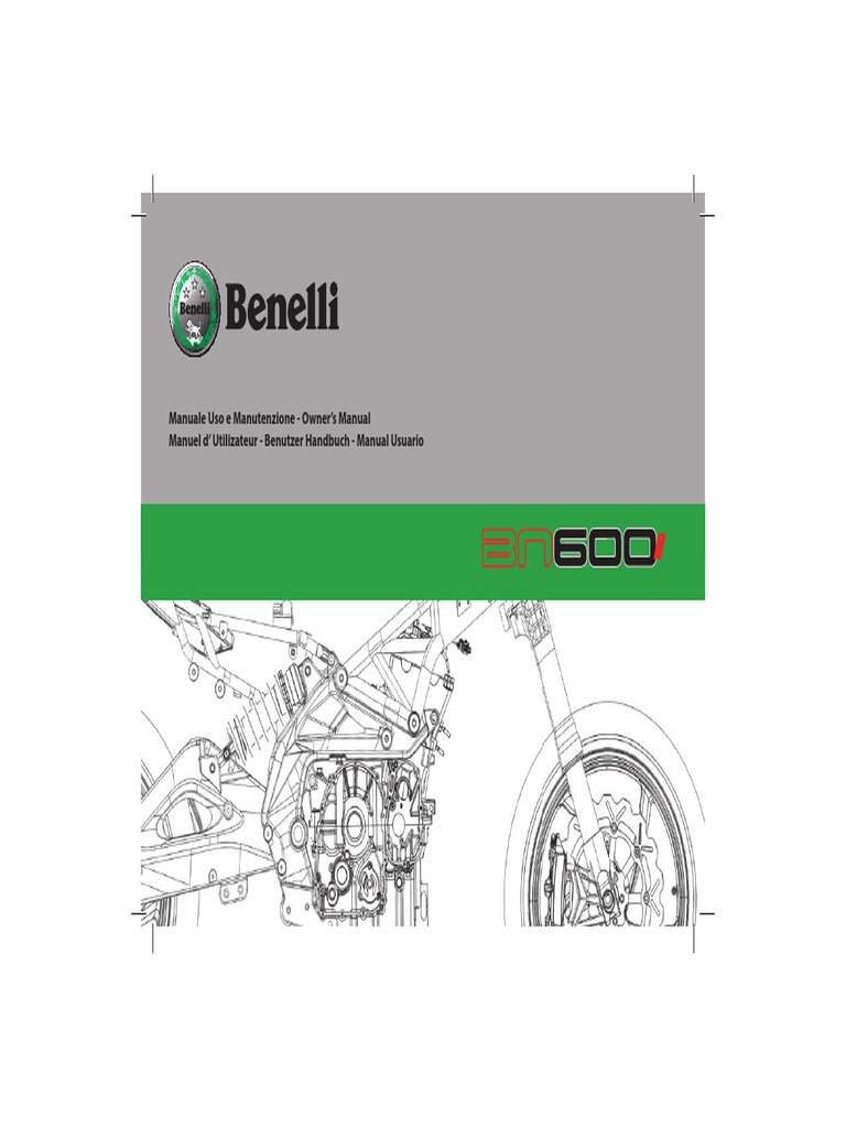 Manual bn600 PDF | PDF | Motocicleta | Neumático