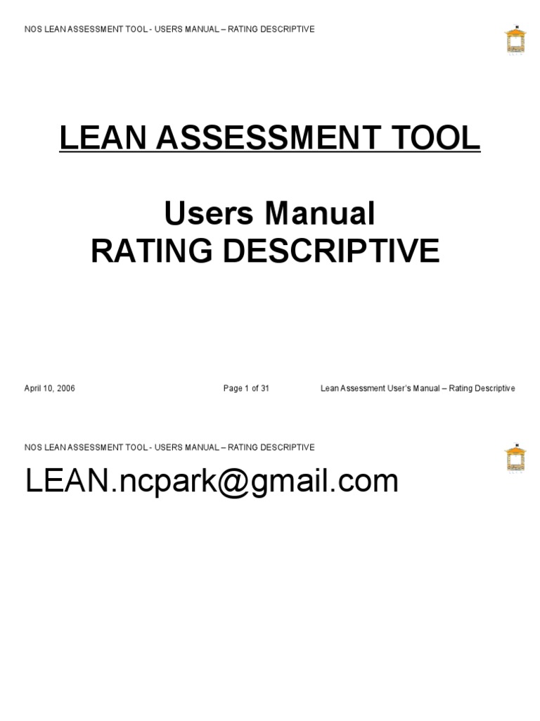 Lean Assessment Tool | PDF | Lean Manufacturing | Inventory