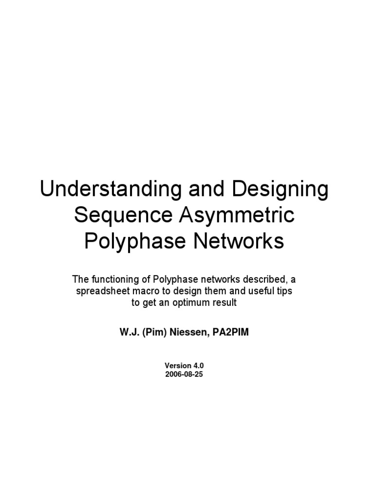 Understanding and Designing Polyphase Networks V4.1 | PDF | Electrical ...