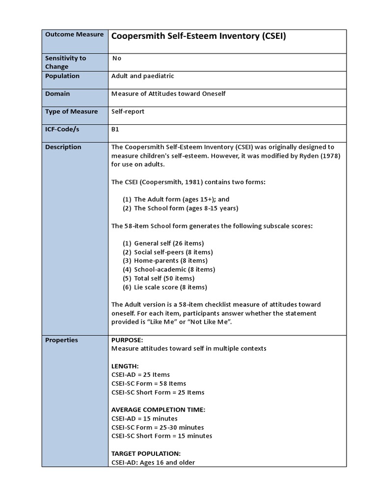 Website CSEI | PDF | Attitude (Psychology) | Self Report Study