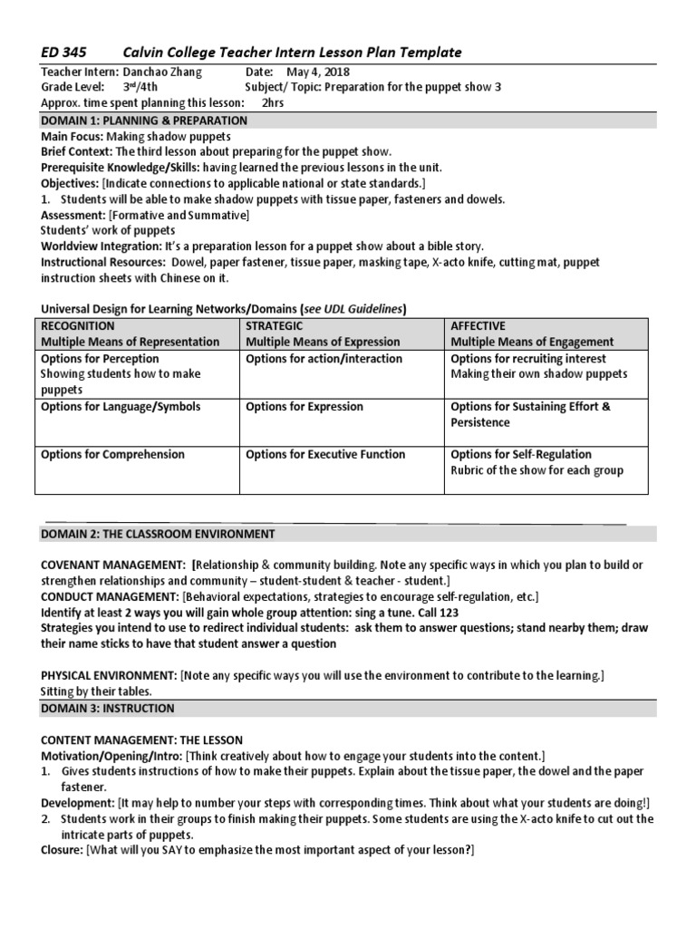Shadow Puppet Lesson Plan | PDF | Reading Comprehension | Teachers