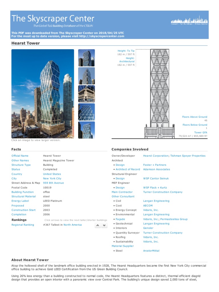 Hearst Tower - 2018 04 25 12 57 53 | PDF | Green Building ...