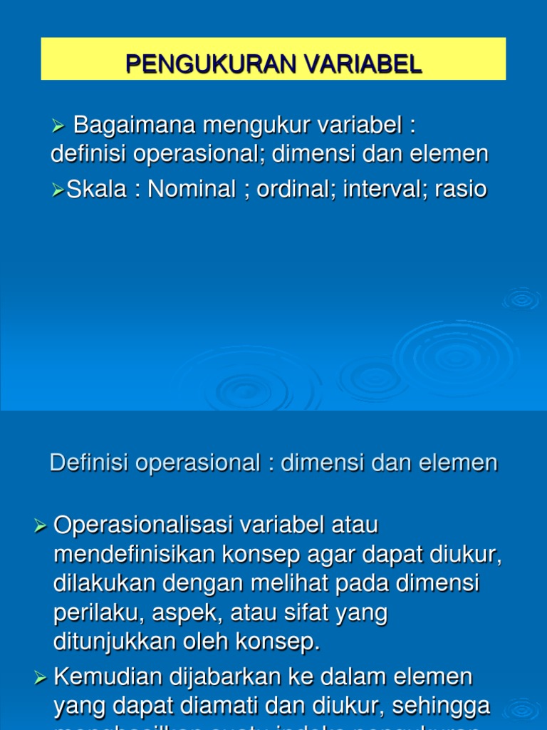 Pengukuran Variabel dan Skala dalam Penelitian | PDF | Bisnis ...