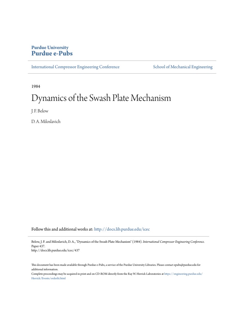 Swash Plate | PDF | Rotation | Rotation Around A Fixed Axis
