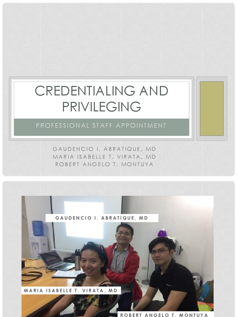 Credentialing and Privileging | PDF | Respiratory Diseases | Internal Medicine