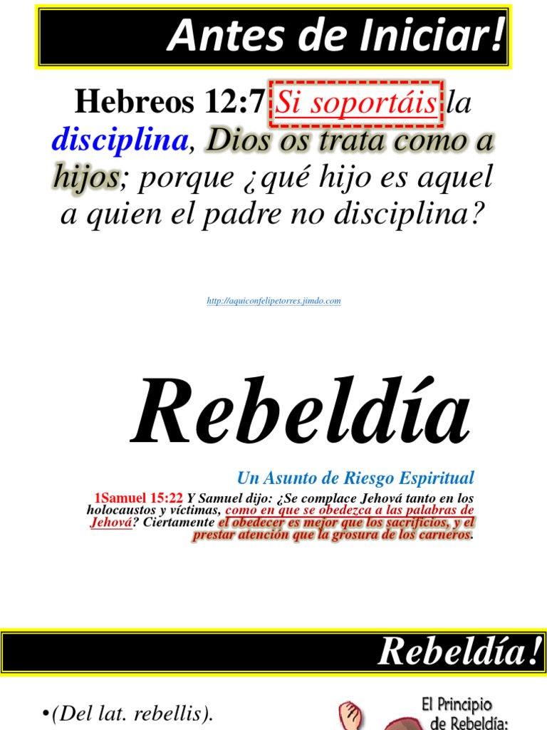 La Rebeldia | PDF | Moisés | Pecado