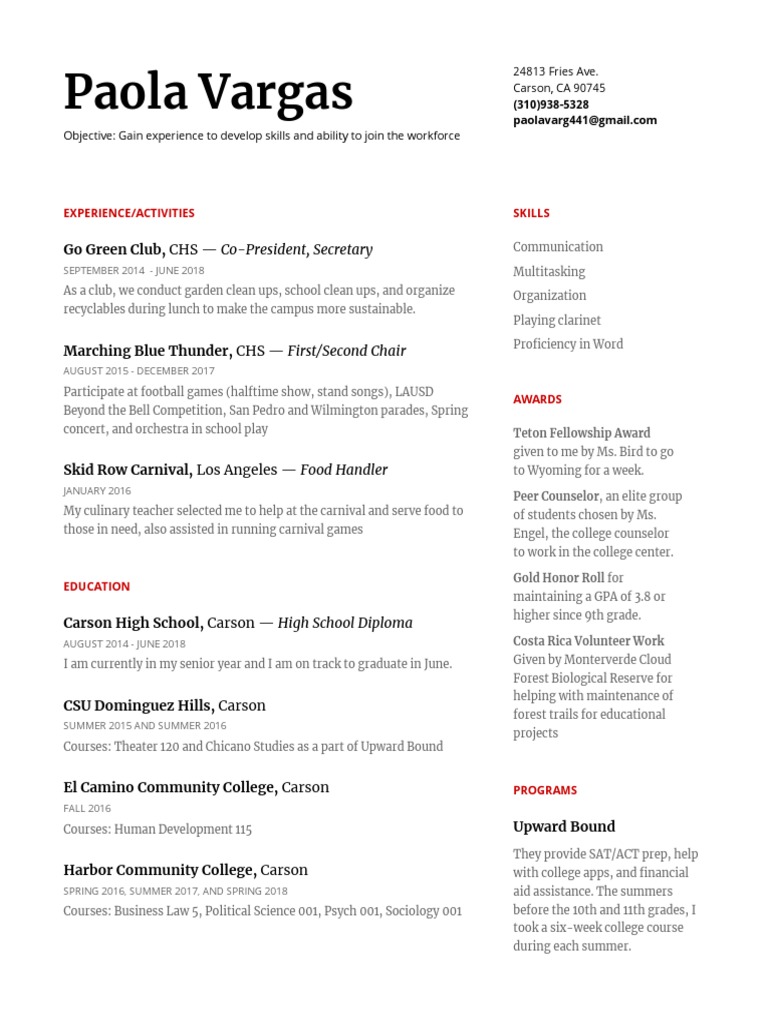 Resume Paola | PDF | Behavior Modification | Academia