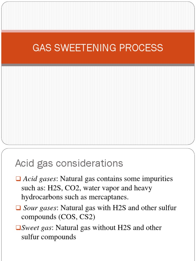 Gas Sweetening Process Overview | PDF | Adsorption | Natural Gas