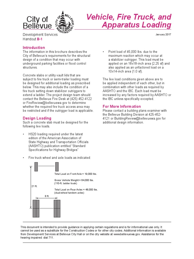 Fire Truck Loading Design Guidelines | PDF | Truck | Fire Engine