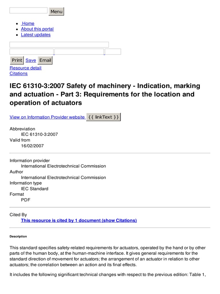 Iec 61310 | PDF | International Electrotechnical Commission | Machine ...