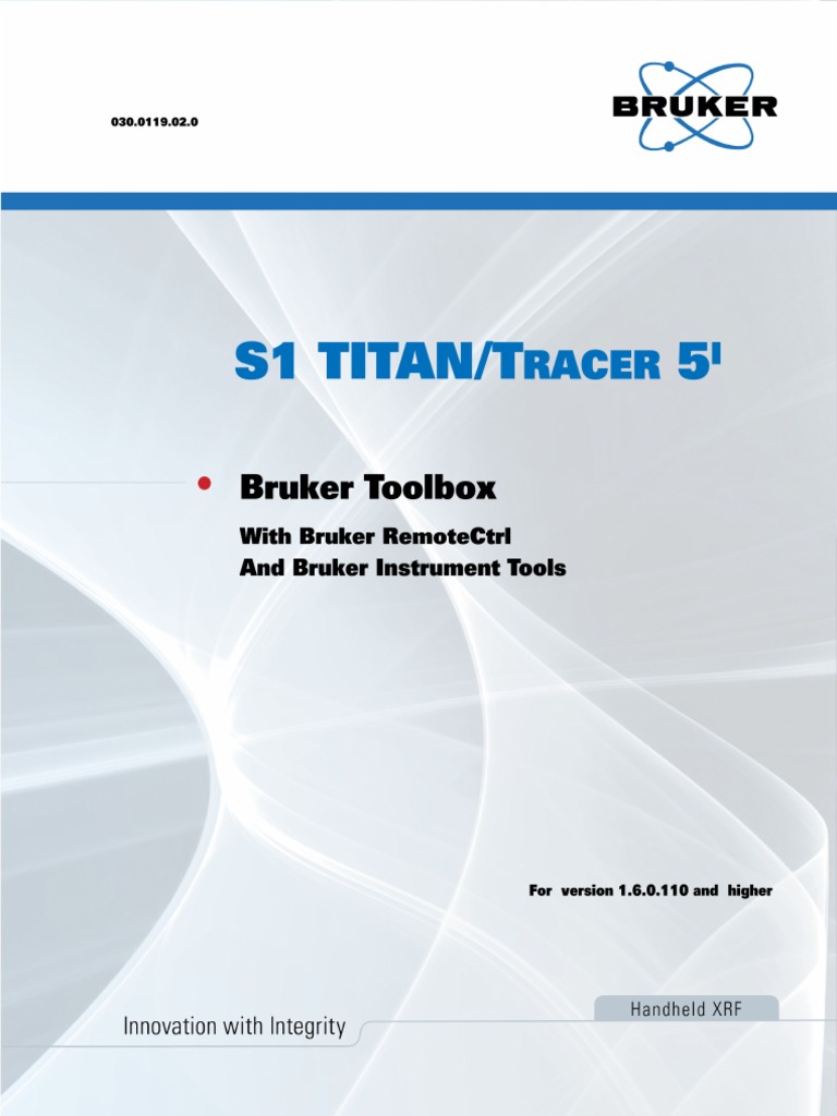 Bruker Toolbox, S1 TITAN and Tracer 5i | PDF | Computer File | Personal Computers