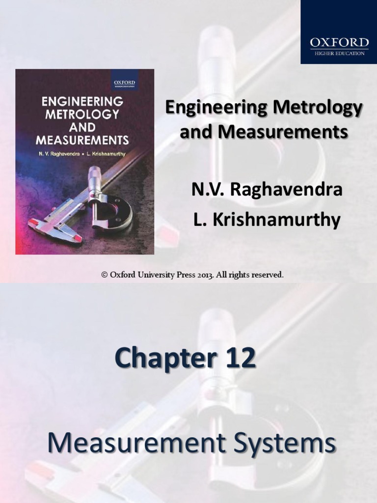 Engineering Metrology and Measurements N.V. Raghavendra L ...