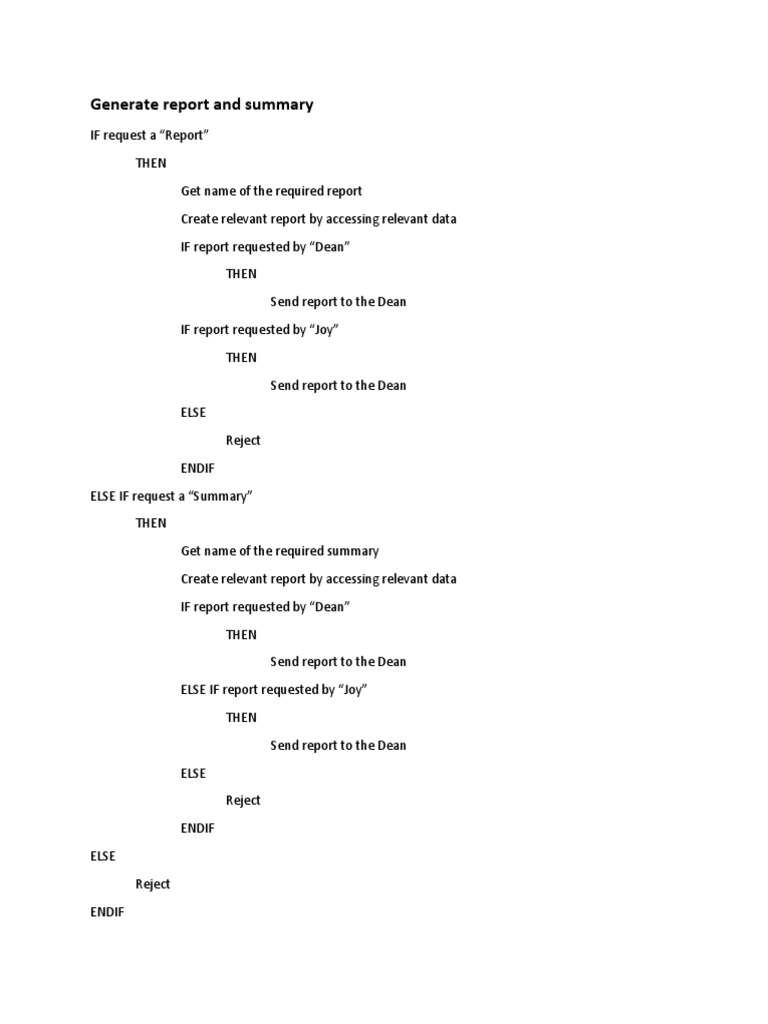 Generate Report and Summary | PDF